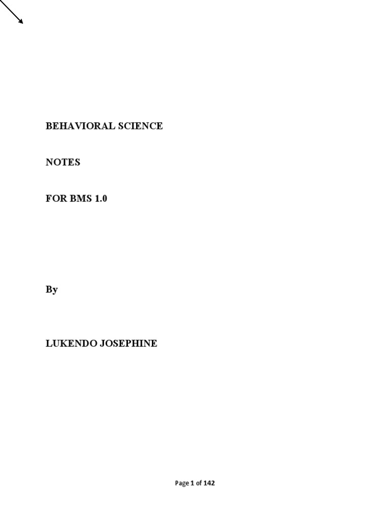 Behavioural Science Notes Upadeted | PDF | Id | Perception