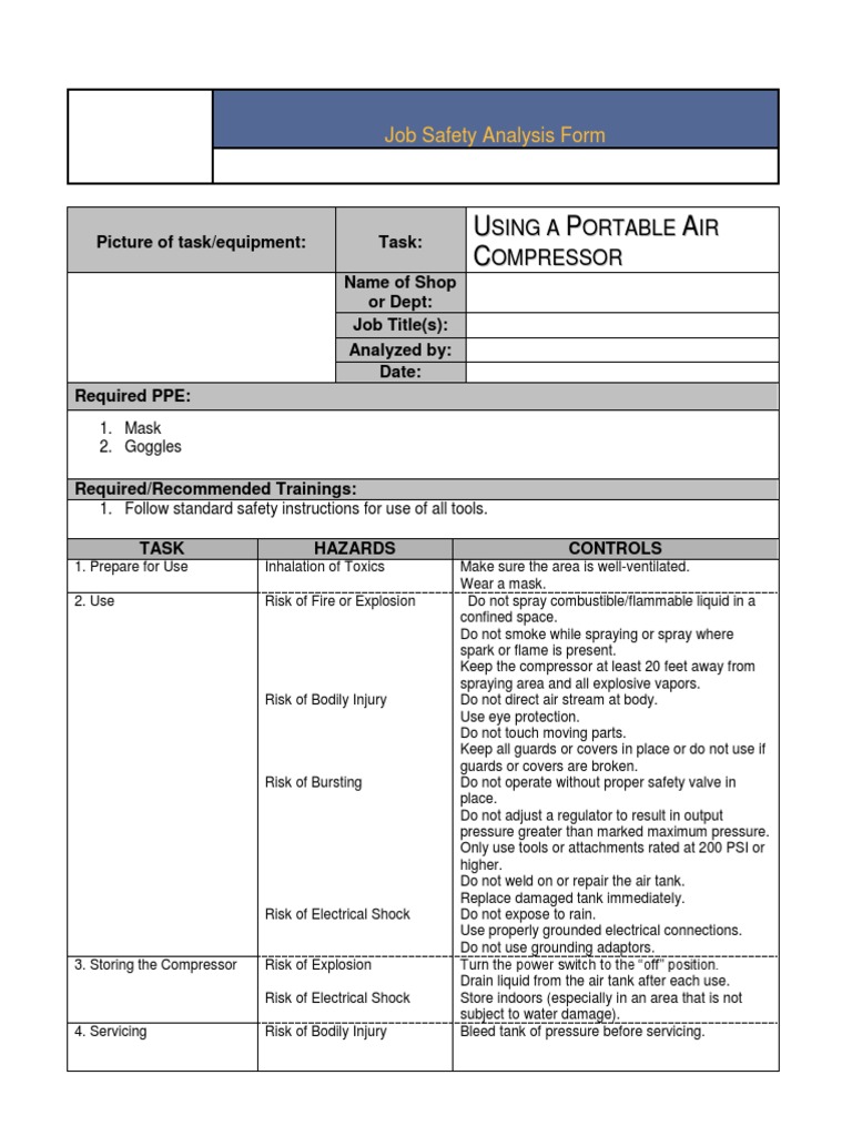 Air Compressor | PDF | Hazards | Occupational Safety And Health