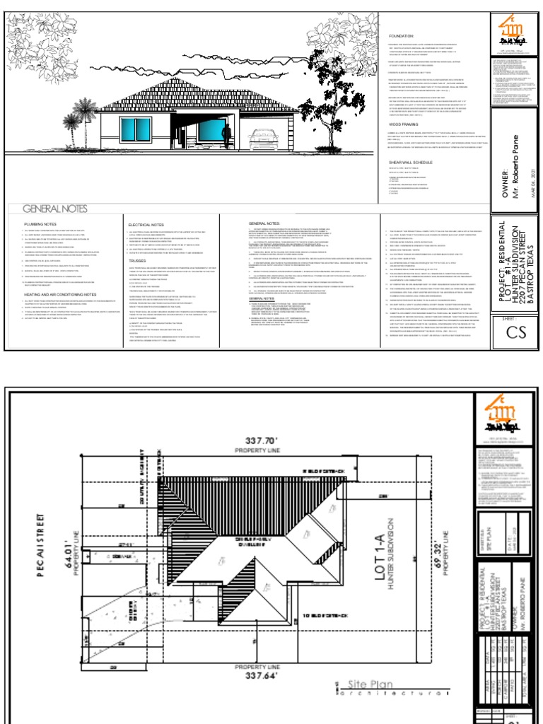 General Notes: Foundation | PDF | Concrete | Plumbing