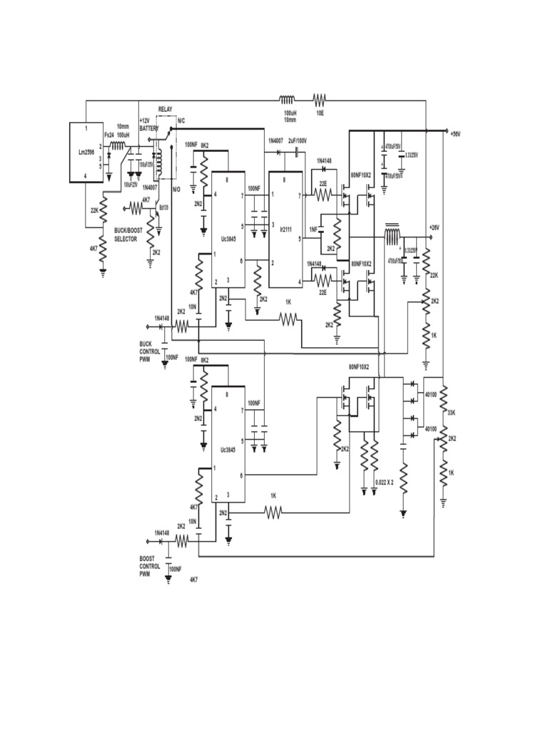 UC3845 Buck Boost Converter Schematic | PDF | Electrical Engineering ...