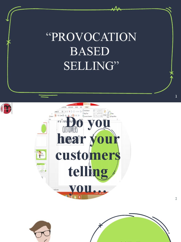 Provocation Based Selling | PDF | Economies | Business