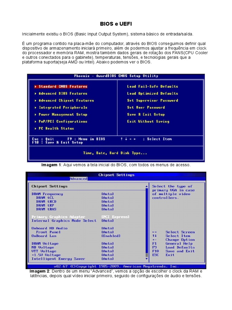 BIOS e UEFI, MBR e GPT, o Que São e Suas Diferenças | PDF | BIOS ...
