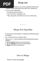 Merge Sort Analysis | PDF | Applied Mathematics | Theoretical Computer Science