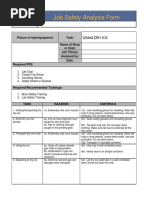 Jsa Insulation Work | PDF | Personal Protective Equipment | Flood