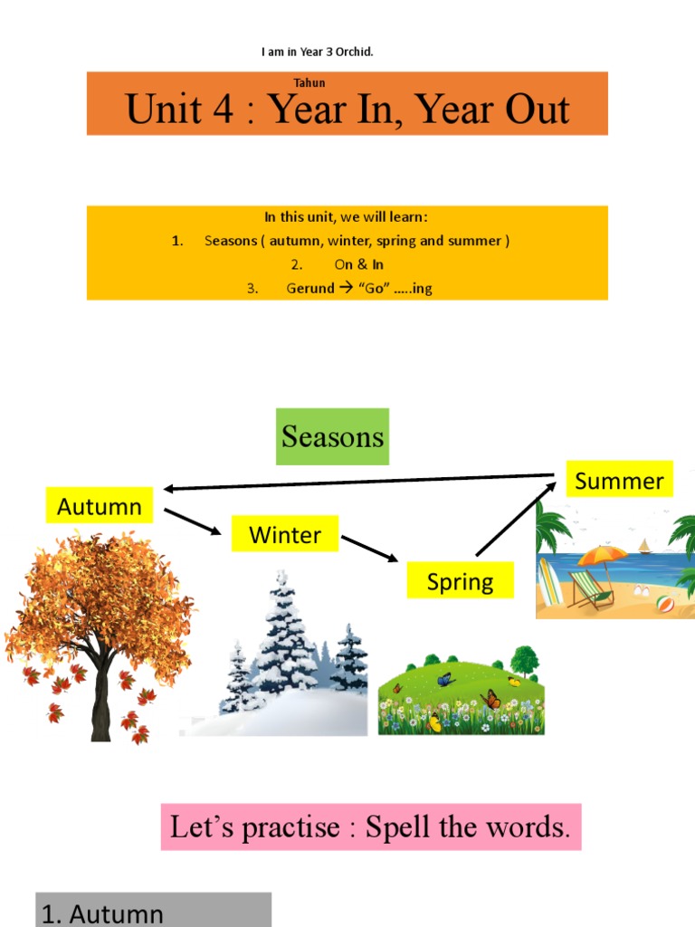 Unit 4 - Year In, Year Out | PDF | Workweek And Weekend