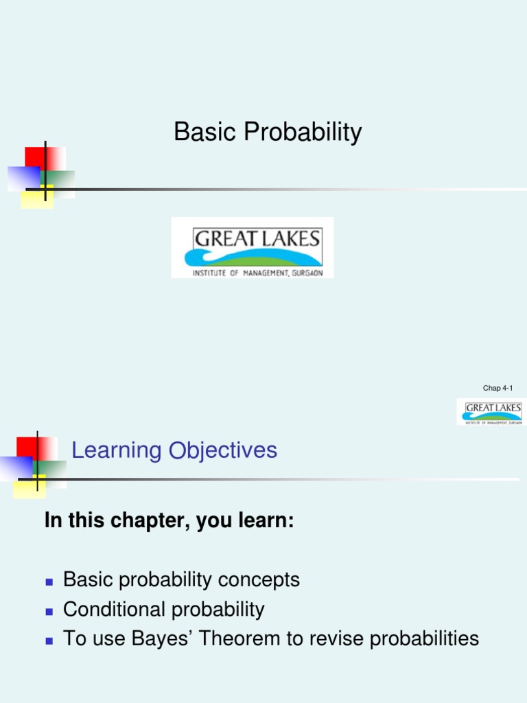 Basic Probability: Chap 4-1 | PDF | Probability | Statistics
