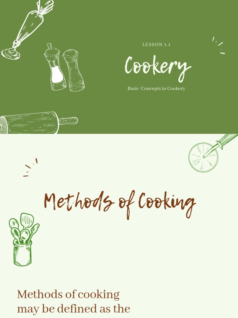 Cookery (Lesson 1.1) | PDF | Cooking | Grilling