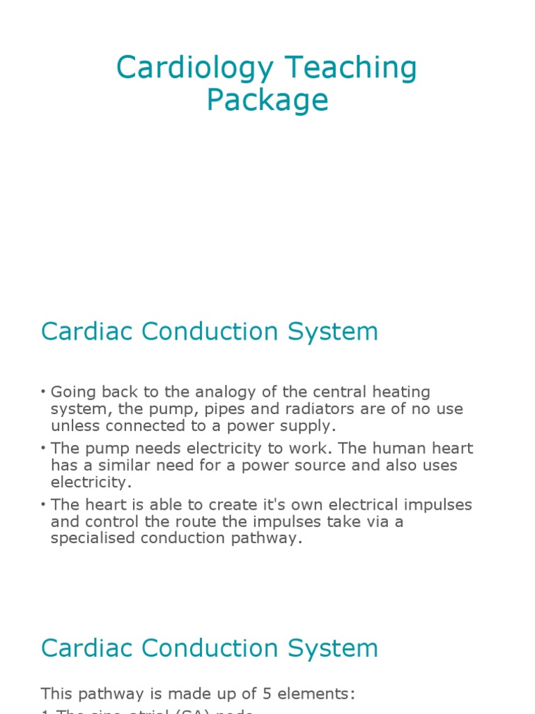 Cardiology Teaching Package | PDF | Heart | Electrocardiography