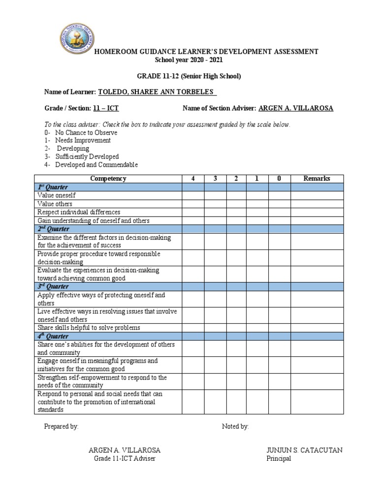 Homeroom Guidance Learner | PDF