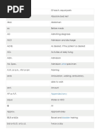 CNA Abbreviations & Vocabulary | PDF | Childbirth | Breathing