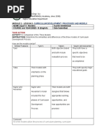 Curriculum Development Processes and Models | PDF