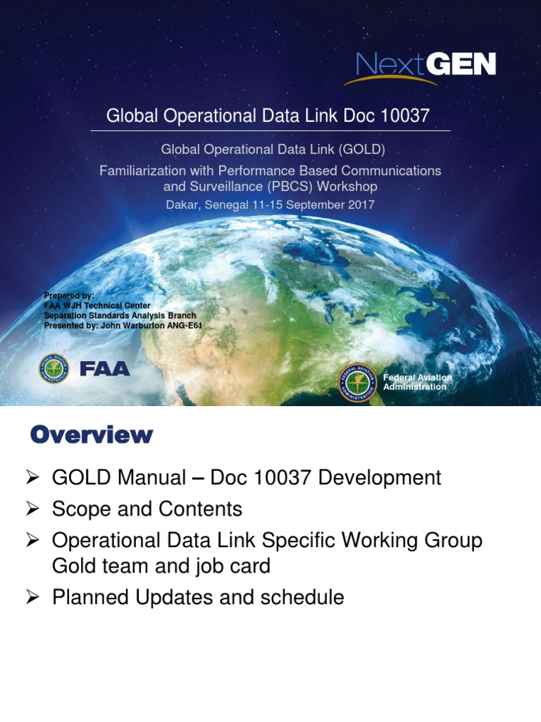 Global Operational Data Link Doc 10037 | PDF | Aviation | Aviation Safety
