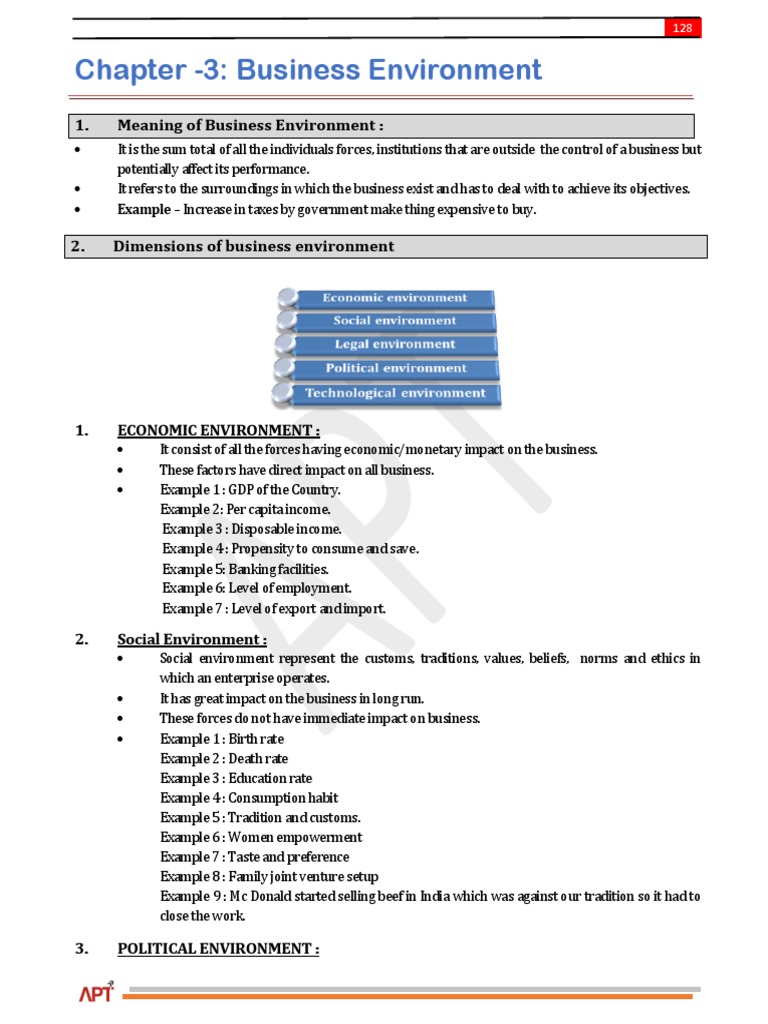 Chapter - 3: Business Environment | Download Free PDF | Economics ...