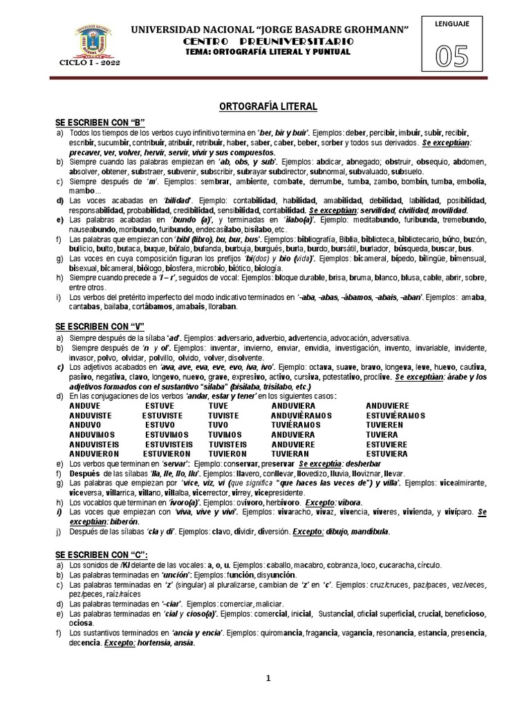 Práct. 05 - Lenguaje-1 | PDF | Coma | Oración (Lingüística)