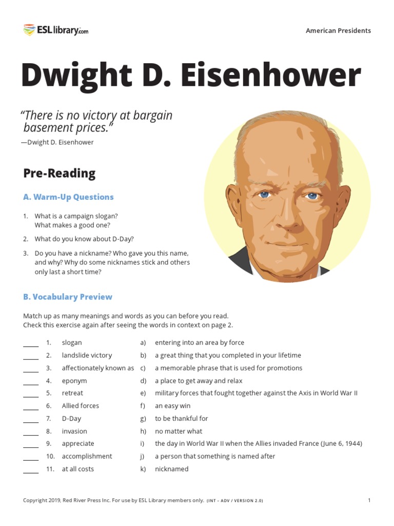 Dwight D Eisenhower US Student | PDF | Dwight D. Eisenhower | Normandy ...