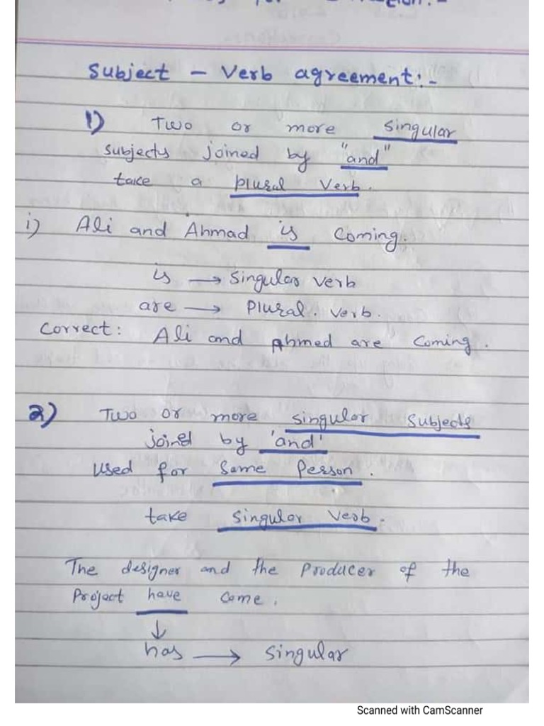 English Grammar Handwritten Notes | PDF