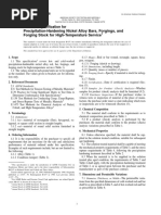 Astm B637-23 | PDF | Heat Treating | Chemical Substances