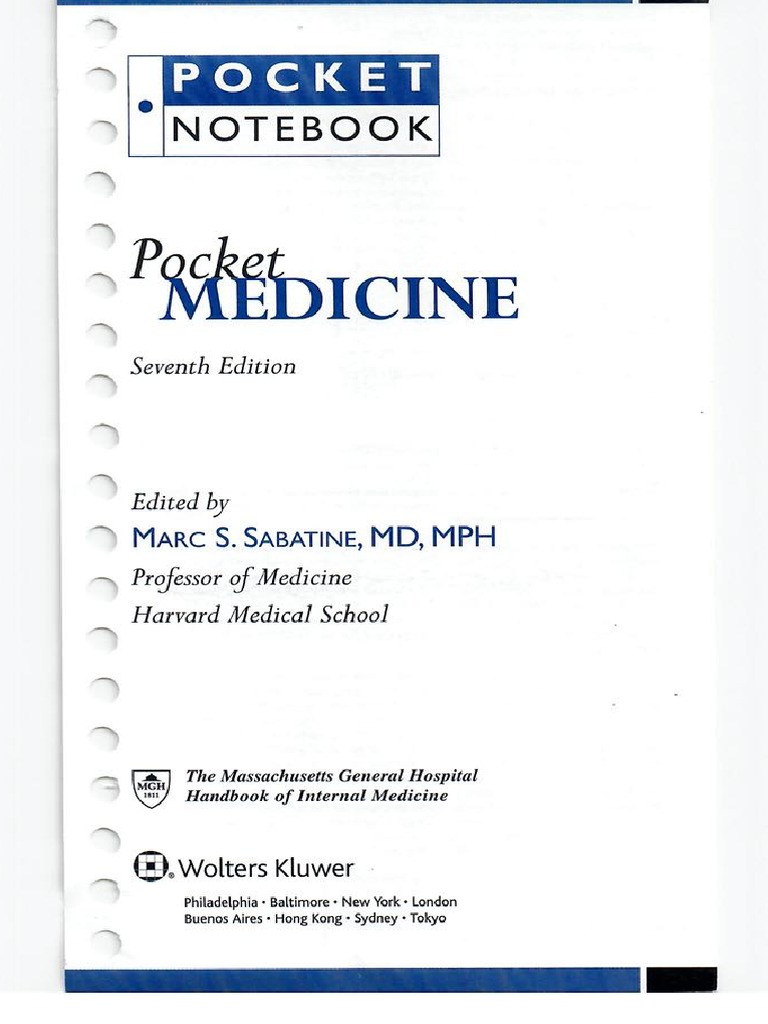 Pocket Medicine-The Massachusetts General Hospital Handbook of Internal ...