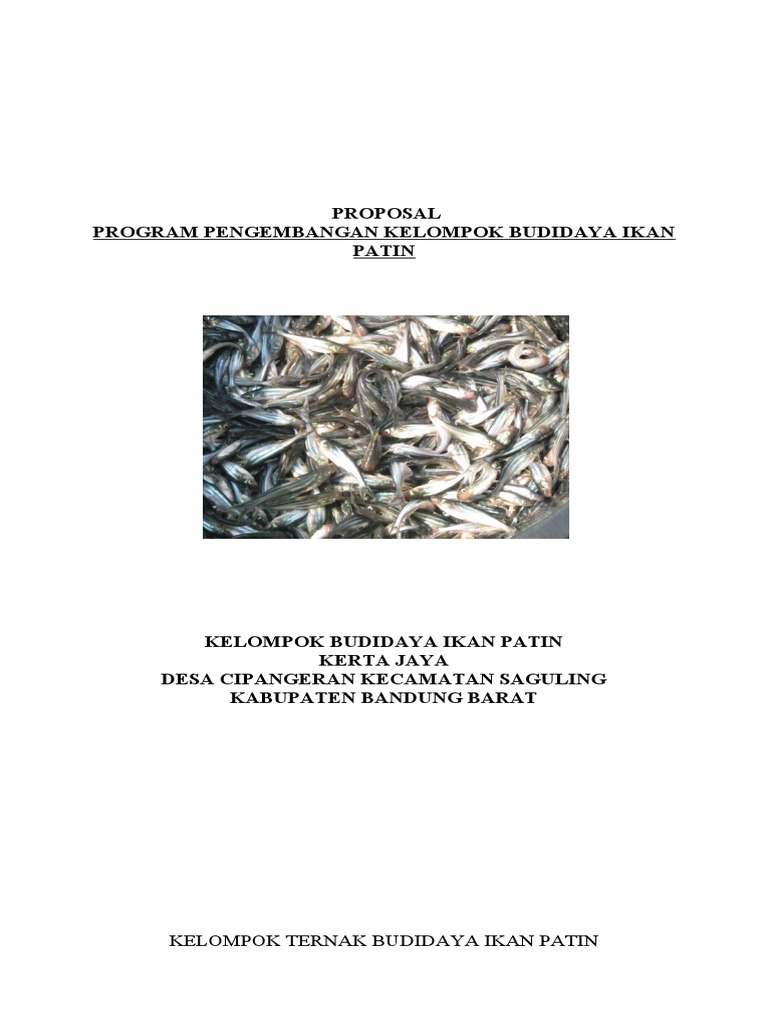 Proposal Ikan Patin | PDF