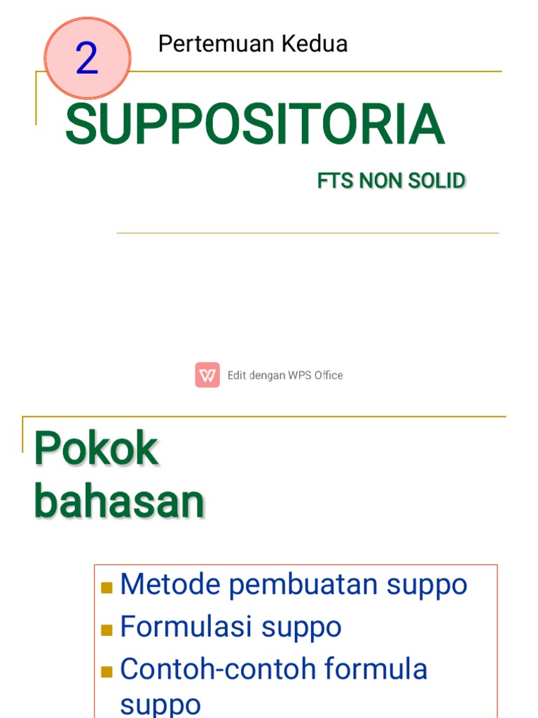 Suppositoria | PDF