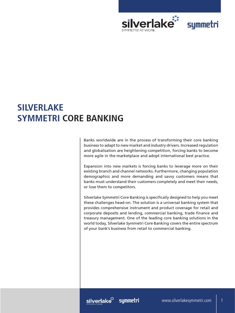Silverlake Symmetri: Core Banking | PDF | Banks | Collateral (Finance)