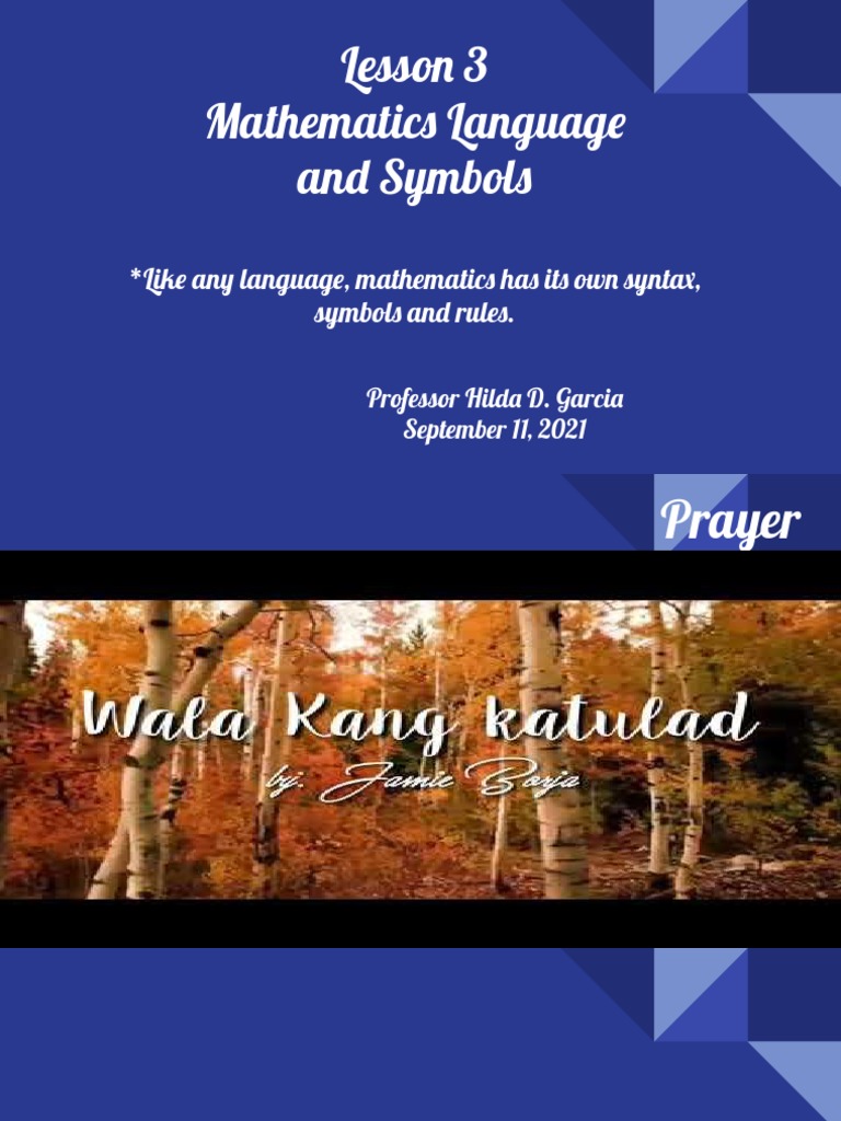 Like Any Language, Mathematics Has Its Own Syntax, Symbols and Rules ...