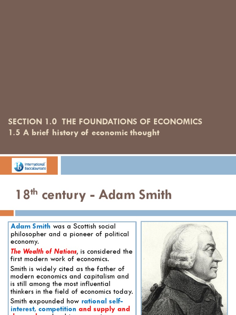 1.5 A Brief History of Economic Thought | PDF | Economics | Classical ...