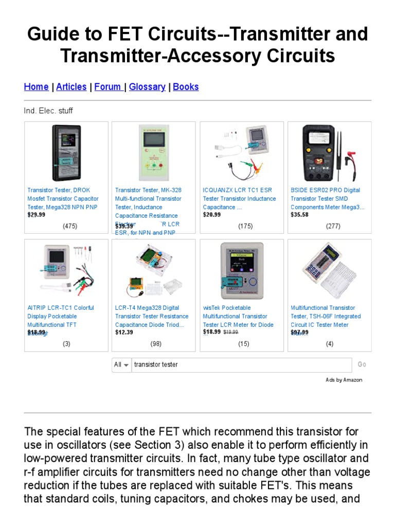 Transmitter and Transmitter-Accessory Circuits | PDF | Inductor | Amplifier