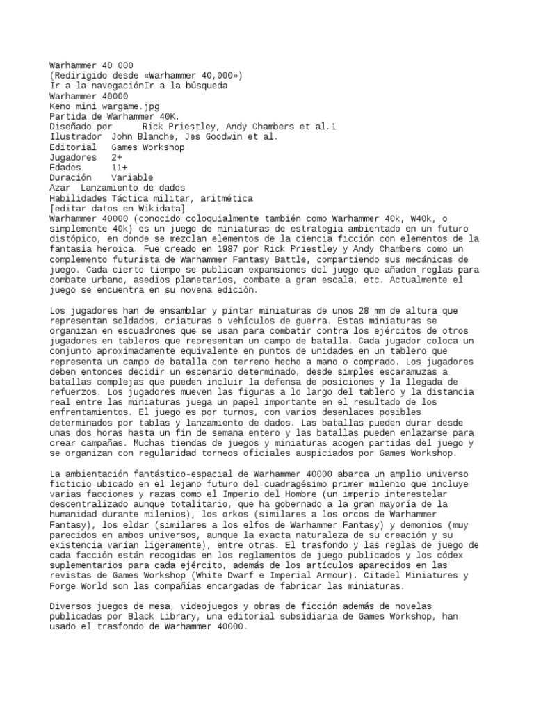 WARHAMMER | PDF