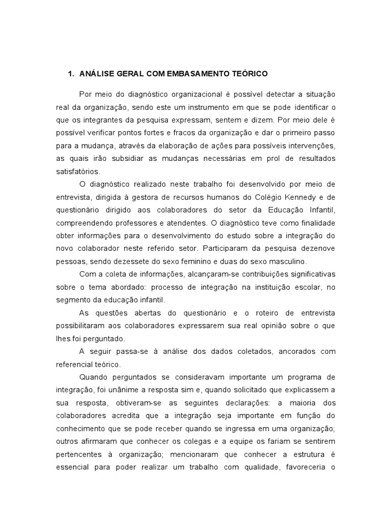Exemplo de Análise Com Embasamento Teórico | PDF | Gestão de recursos ...
