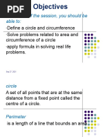 Differences Between Area and Circumference of A Circle | PDF | Area ...