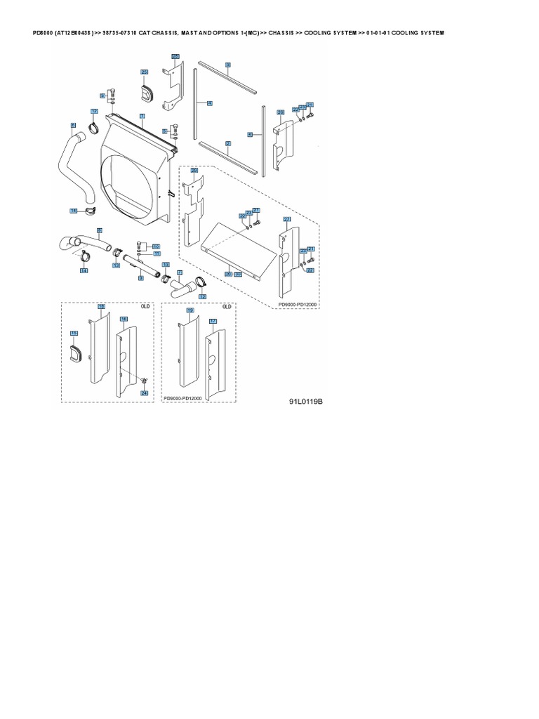 PD8000 Cooling System Components | PDF | Components | Manufactured Goods