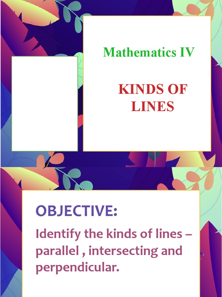 MATH 4-Kinds of Lines | PDF