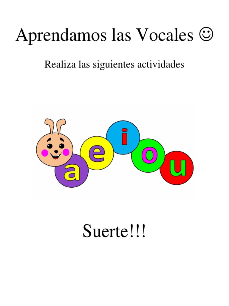 Repaso de Las Vocales | PDF