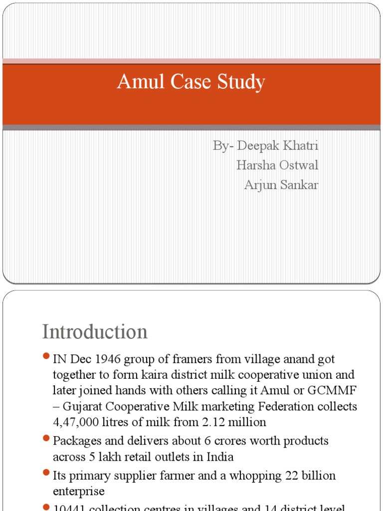 Amul Case Study | PDF | Economies | Marketing