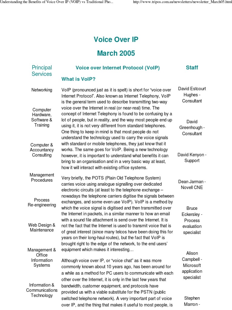 Understanding The Benefits of Voice Over IP (VOIP) Vs Traditional Phone ...