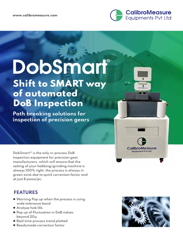 DobSmart - CalibroMeasure Equipments, Gear Dob Testing, In-Process Gear ...