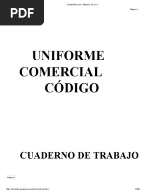 Codigo Comercial Uniforme Codigo Uniforme De Comercio | PDF | Ley