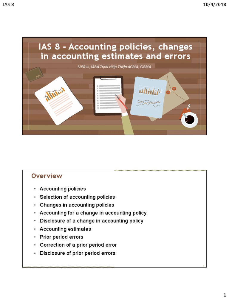 IAS 8: Accounting Policies & Errors | PDF | Depreciation ...