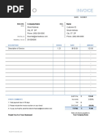 Salary Invoice Template | PDF