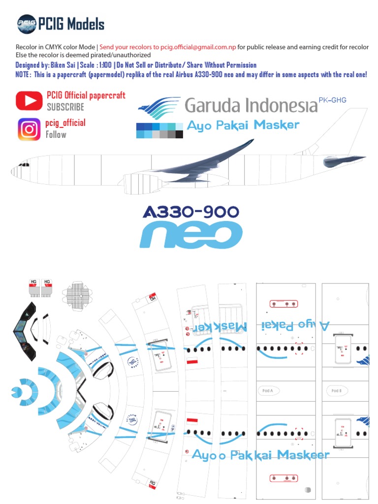 Airbus A339 Neo Garuda PK-GHG | PDF | Airbus | Transport