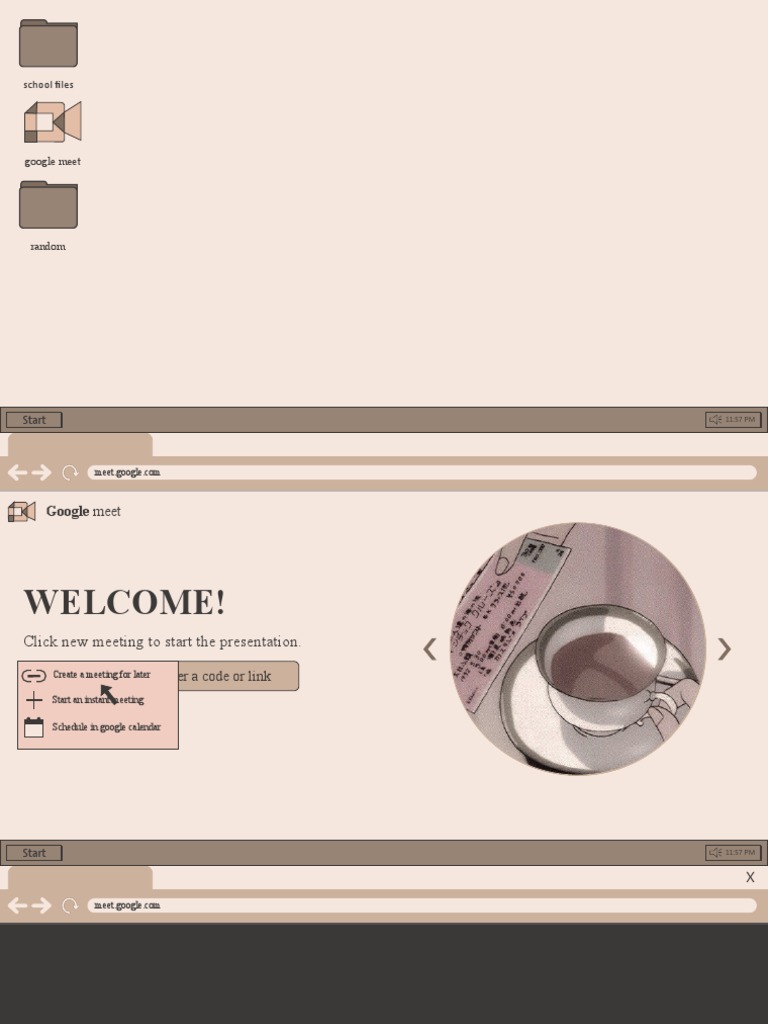 Google Meet Welcome Template | PDF
