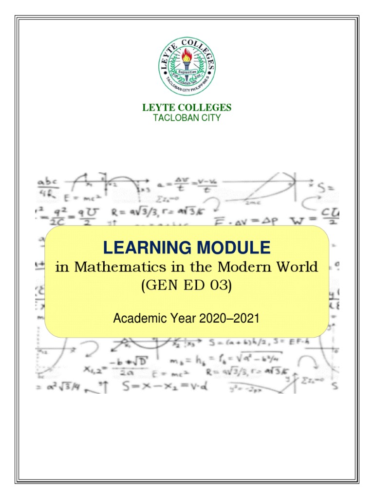 Mathematics in the Modern World: Exploring Patterns, Problem Solving ...