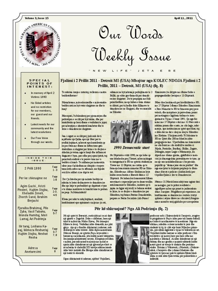 Newsletter Volume 3 Issue 15 | PDF