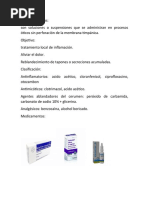 Uso y dosis de Otodyne en otitis | PDF
