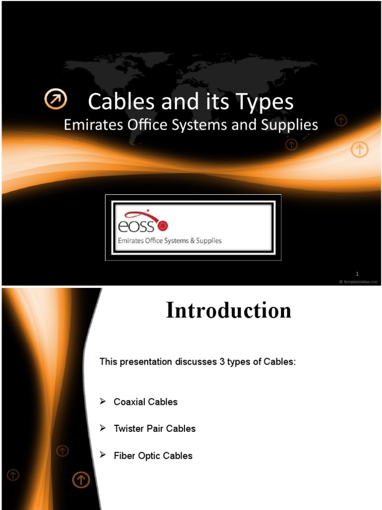 Cables and Its Types | PDF | Coaxial Cable | Optical Fiber