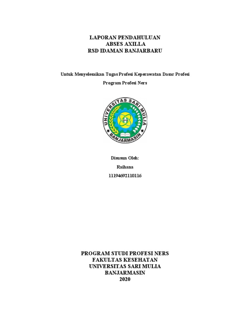 Laporan Pendahuluan Abses Axilla | PDF