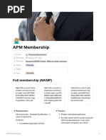 Full Member (MAPM) Guidance Notes | PDF | Project Management | Experience
