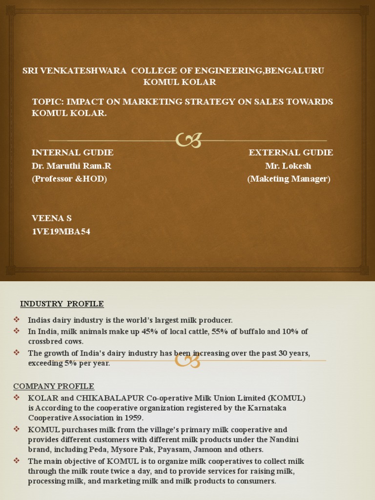 Komul Kolar Veena S | PDF | Retail | Milk