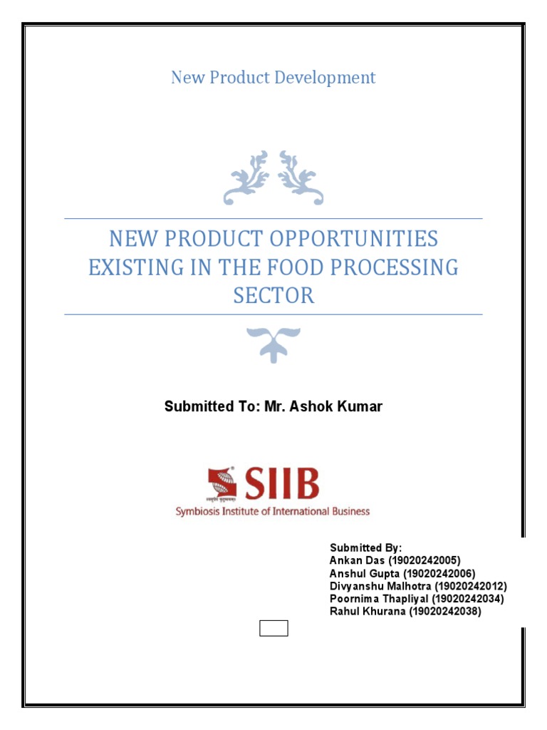 Group - 2 - NPD FOOD PROCESSING - Divyanshu Malhotra | PDF | Foods | Brand